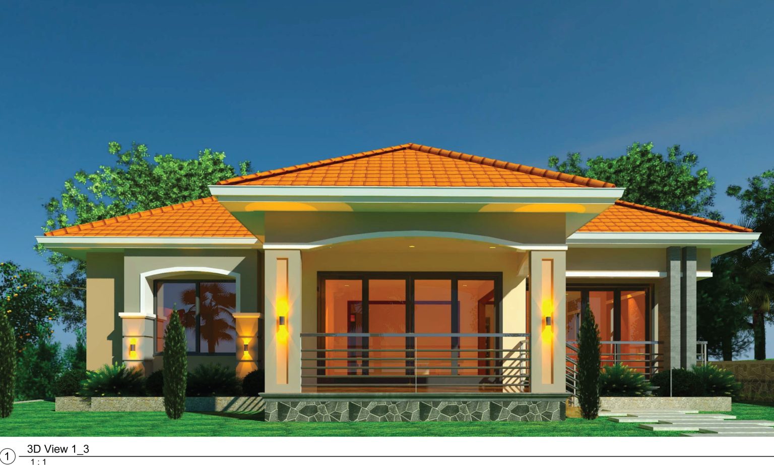 4 Bedroom Modern House Plan in Uganda | Download PDF