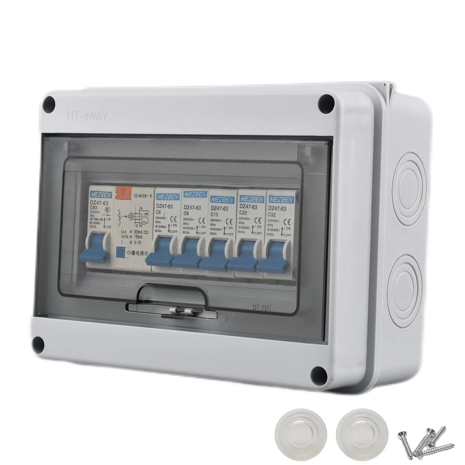 8-Way Distribution Board – Single Phase MCB Panel