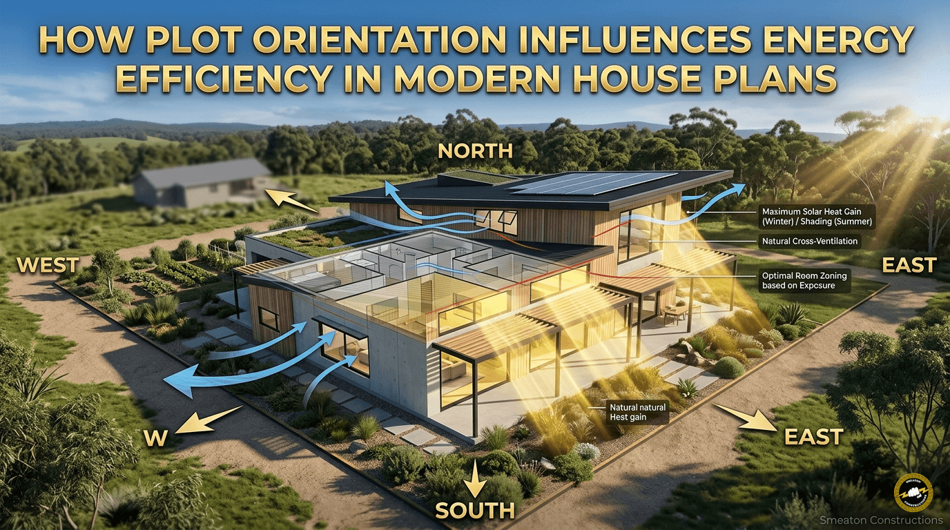 How Plot Orientation Improves Energy Efficiency in House Plans